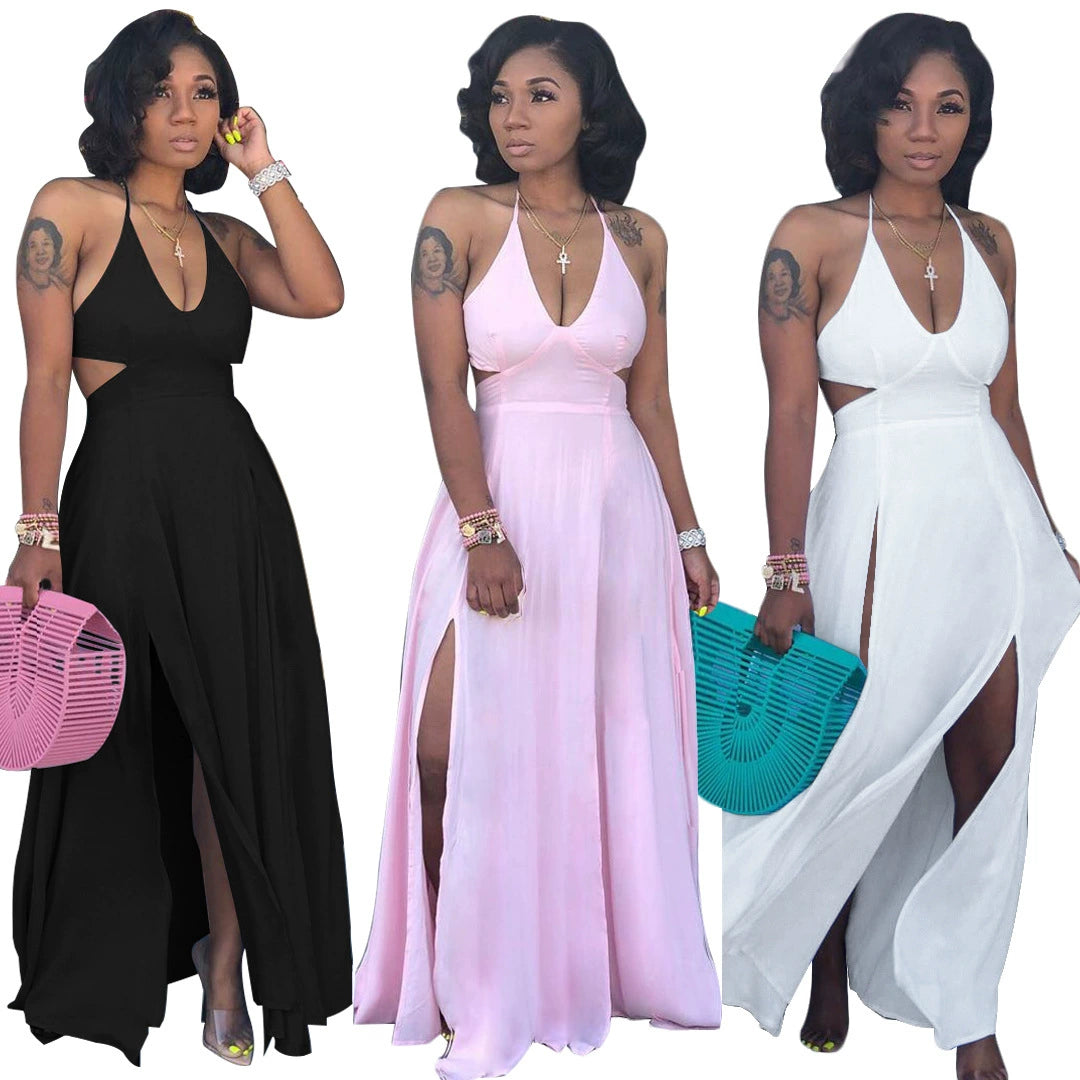 Halter Cutout Waistless Dress – RORCIE